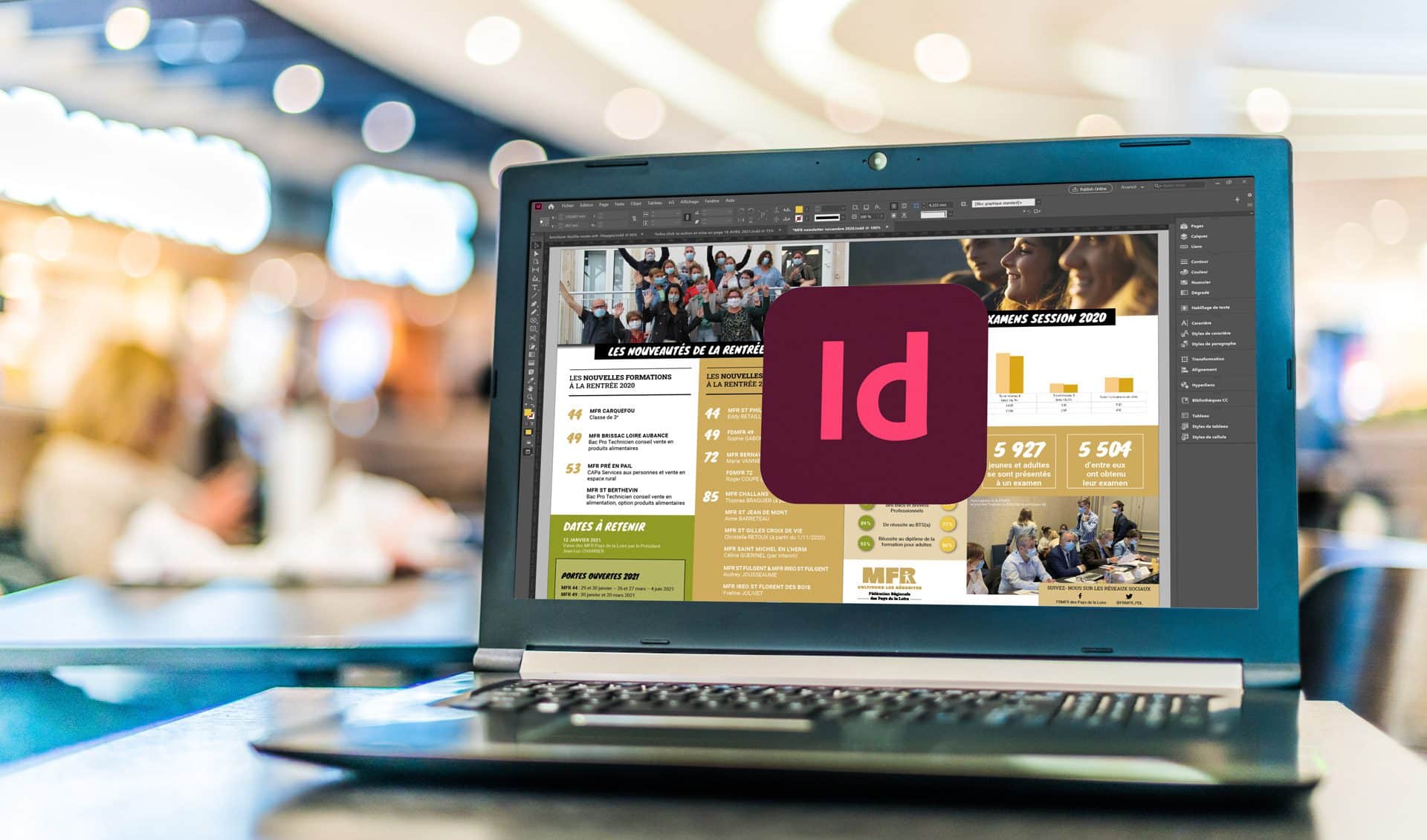 Formation indesign initiation & expert Angers 49 Maine et Loire